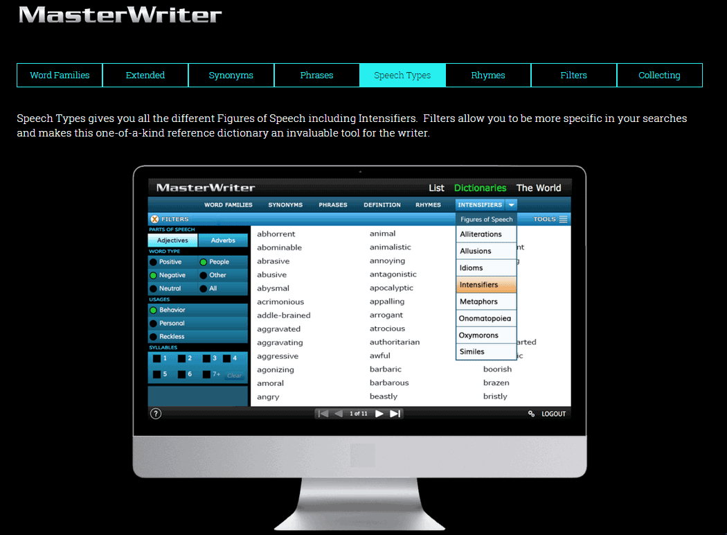 Writers Software and Writing/Editing Services SuperCenter: MasterWriter ...